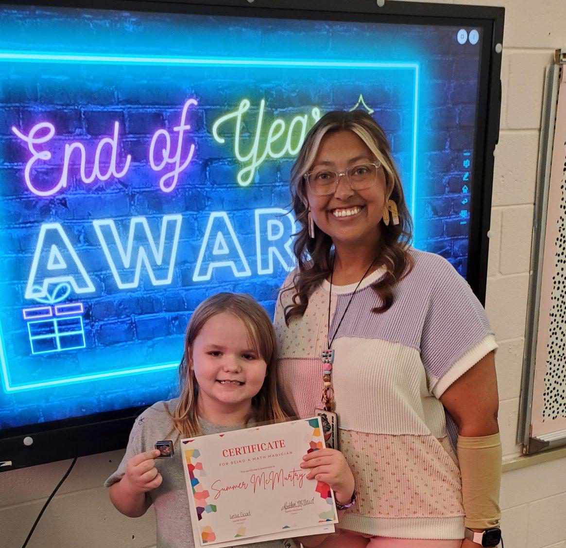 Summer’s 2nd Grade Achievements and Awards – McMurtryFamily.com